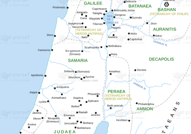 Kingdom of Saul Map | Bible History Maps
