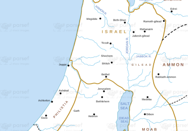 Israel in Old Testament Times Map | Bible History Maps