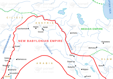 Nahum Assyrian Empire Map | Bible History Maps