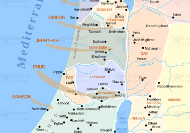 Israel and Judah Map | Bible History Maps
